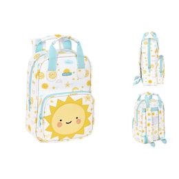 safta Rucksack safta Kinder-Rucksack Solete Weiß Gelb 20 x 28 x 8 cm