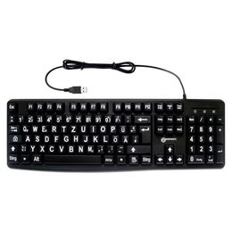 geemarc Multimedia Tastatur mit XL-Tasten für Tastatur (Extragroße Tasten)