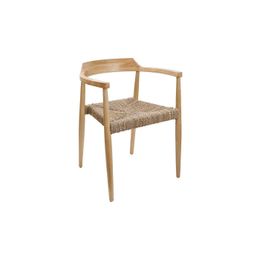 Butlers Stuhl SERANG Armlehnenstuhl mit gewebter Sitzfläche