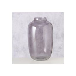 Boltze Dekovase "Grigio" aus Glas in dunkelgrau H27cm