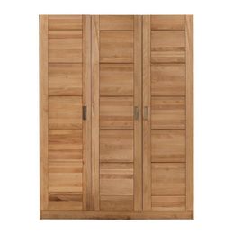 ELFO Kleiderschrank Kleiderschrank Tollow Schrank Kernbuche massiv geölt 3türig B 152cm