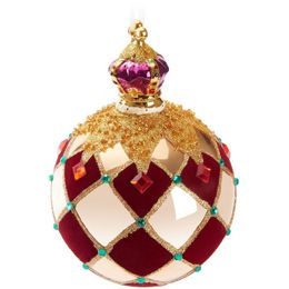 BRUBAKER Weihnachtsbaumkugel Premium Weihnachtskugel "Royal King"
