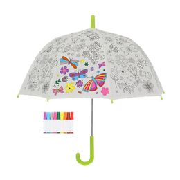 Rivanto Stockregenschirm, Kinder Regenschirm Blumen Ø 70