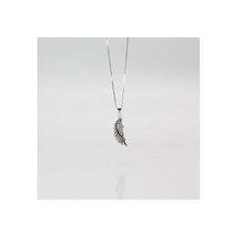 ELLAWIL Kette mit Anhänger Silberkette Damen Kette Engelsflügel Anhänger Halskette Engel Flügel (Kettenlänge 40 cm