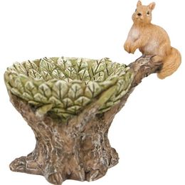 dekoprojekt Dekofigur Minigarten Blätternest mit Eichhörnchen 5