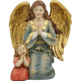 dekoprojekt Dekofigur Heiligenfigur Schutzengel mit Mädchen 14