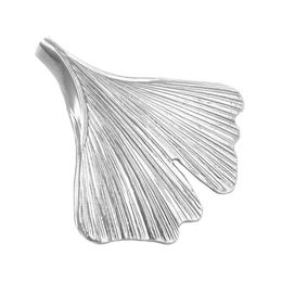 Gallay Kettenanhänger Anhänger 33x34mm Ginkgo-Blatt glänzend Silber 925 (1-tlg)