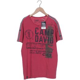 CAMP DAVID Herren T-Shirt, pink, Gr. 48