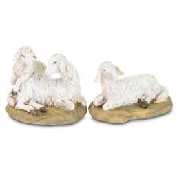 Gärtner Pötschke Krippenfiguren Schafe mit Lamm, 2er Set