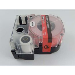 Schriftband-Kassette kompatibel mit Epson LabelWorks LW-1000P Etiketten-Drucker 36mm Weiß auf Rot - vhbw