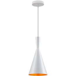 Wottes - Retro Pendelleuchte Modern Metall Hängelampe Schlafzimmer Dekorative Lampe - Weiß