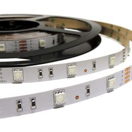 LED-Streifen 12V-DC 36W 10mm mehrfarbig RGB IP20 (SMD505050 30ch/m) Rolle 5 Meter Lichtfarbe RGB - RGB