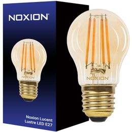 MARKENLOS Noxion Lucent Lustre led E27 Kugel Fadenlampe Messing 4.1W 350lm - 822 Extra Warmweiß Dimmbar - Ersatz für 32W