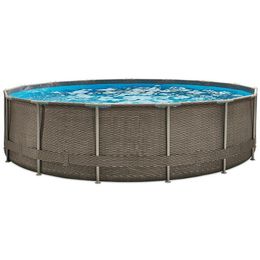 Stahlrahmen Aufstellpool Active Frame rund Braun 457x457x106 cm - Summer Waves