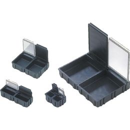 SMD-Klappbox, esd, 37 x12 x 15 mm, mittel, transparent - Wetec