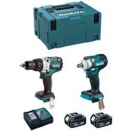 Kit MK224RTJ (DHP481 + DTW300 + 2 x 5,0 Ah + DC18RC + makpac 3) - Makita