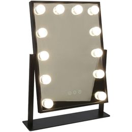 Haloyo - Hollywood Spiegel -Kosmetikspiegel Schminkspiegel mit Beleuchtung, Dimmbar - Wand Tischspiegel, Theaterspiegel, Make-up-Spiegel,
