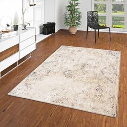 Pergamon Designer Teppich Tawira Vintage Klassik Beige Barock - 140x200 cm