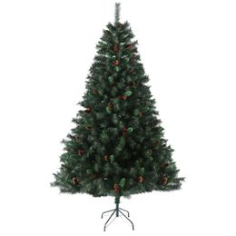 SVITA künstlicher Weihnachtsbaum Deko Tannenbaum Kunstbaum Christmas PVC 210 cm