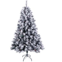 SVITA - künstlicher Weihnachtsbaum Schnee Deko Tannenbaum Kunstbaum pvc 180 cm