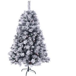 SVITA - künstlicher Weihnachtsbaum Schnee Deko Tannenbaum Kunstbaum pvc 150 cm