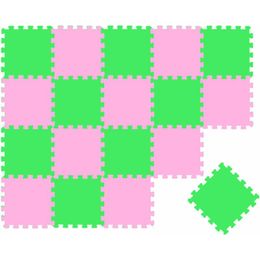 LittleTom 18 Teile Baby Kinder Puzzlematte ab Null - 30x30 Puzzle Spielmatte Krabbelmatte - bunt