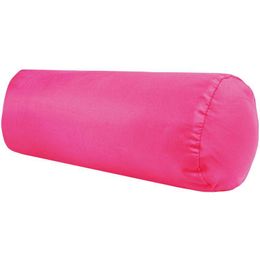 Bestlivings - Nackenrolle 10x25cm ( BxL ) Bezug in der Farbe Pink, in vielen vers. Farben - Pink