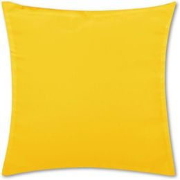 Bestlivings Kissenhülle Ellen, mit und ohne Füllung 40x40cm ohne Füllung gelb - sonnengelb - Gelb