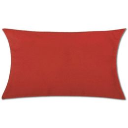 Bestlivings Kissenbezug Rot (40x80 cm) mit verdecktem Reißverschluss - viele Größen und Farben - Rot
