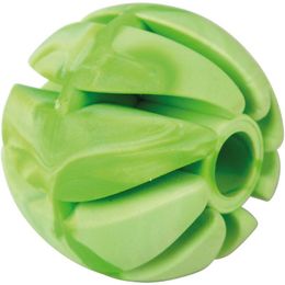 Bestlivings Hundespielball ( Grün ) Ø7cm, 4er Pack Spielball (100% tpe) Snackball, Zahnpflege, Hundespielzeug Wurfspielzeug, Spiralball für Hunde - Grün