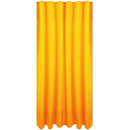 Bestlivings - Blickdichte Orange Gardine mit Kräuselband in 140x245 cm ( BxL ), in vielen Größen und Farben - Orange