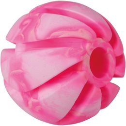 Bestlivings Hundespielball ( Pink ) Ø7cm, 4er Pack Spielball (100% tpe) Snackball, Zahnpflege, Hundespielzeug Wurfspielzeug, Spiralball für Hunde - Pink