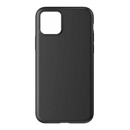 MARKENLOS Silikon Hülle Basic kompatibel mit Motorola Moto G73 Case tpu Soft Handy Cover Schutz Schwarz - Transparent