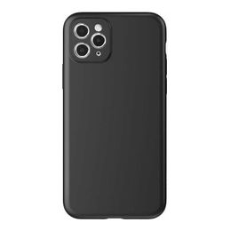 MARKENLOS Silikon Hülle Basic kompatibel mit Motorola Moto G13 Case tpu Soft Handy Cover Schutz Schwarz - Transparent