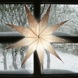 BURI Weihnachtsstern 60cm Weihnachtsdeko Adventstern Leuchtstern Fensterdeko Stern