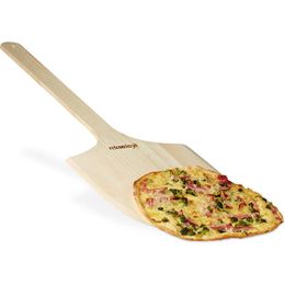 Relaxdays - Pizzaschieber xxl aus Holz mit extra langem Griff hbt ca. 1 x 30 x 78 cm Pizzaschaufel für Pizzaofen Pizzaheber als ideales Zubehör zum