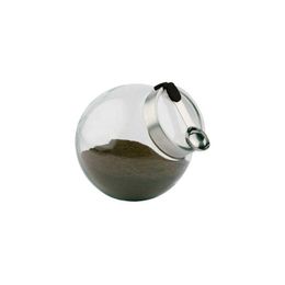 APS Vorratsdose 20 x 18 cm (d. x h) 2,2l inkl. Edelstahl-Löffel mit magnetischem Silikongriff Glas/Edelstahl transparent