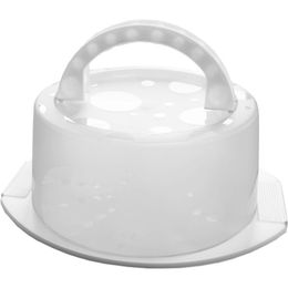 Bestlivings Tortenbox - Weiß - Kuchen-Transportbox in versch. Größen und Farben mit Stückteilungshilfe (inkl. Tragegriff) mit abnehmbaren Deckel