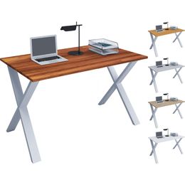 Vcm Holz Schreibtisch Computertisch Arbeitstisch Büromöbel Lona X Weiß