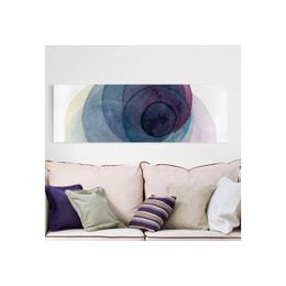 Bilderdepot24 Leinwandbild Abstrakt Modern Urknall lila violett Bild auf Leinwand Groß XXL
