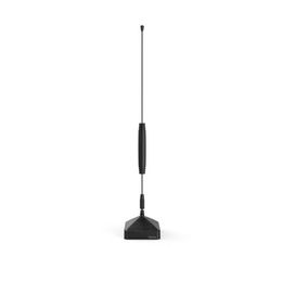 Hama Passive Zimmerantenne für DAB+, DAB, DVB-T2, UKW, Farbe schwarz Stabantenne (DAB, DAB+, DVB-T2, UKW, für Innenbereich), schwenkbar, perfekter Empfang, TV, Radio, Koaxkabel 1,45 m, innen, schwarz