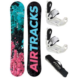 Airtracks Snowboard Damen Snowboard Set Polygonal