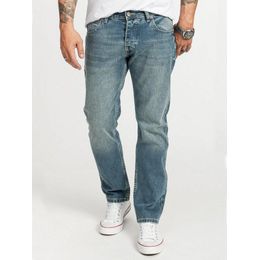 Rock Creek Regular-fit-Jeans Herren Jeans Stonewashed Hellblau RC-2403