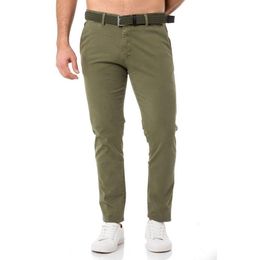 RED BRIDGE RedBridge Chinohose Chino Hose Pants mit Gürtel Khaki W31 L32