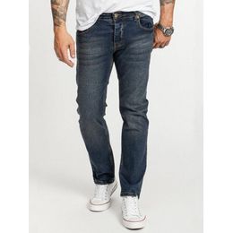 Rock Creek Regular-fit-Jeans Herren Jeans Stonewashed Dunkelblau RC-2400