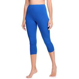 Ladeheid Leggings Damen 3/4 Capri Leggings aus Baumwolle LA40-132 (1-tlg) elastischer Bund