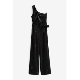 next Jumpsuit Samt-Jumpsuit mit weitem Bein (1-tlg)