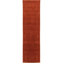 Läufer LORIBAFT NOVA, morgenland, rechteckig, Höhe: 15 mm, Schurwolle Luxus Bordüre, Wohnzimmer, rot