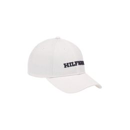 Tommy Hilfiger Baseball Cap TH MONOTYPE CANVAS 6 PANEL CAP mit Logoschriftzug über dem Schirm, grau