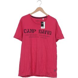 CAMP DAVID Herren T-Shirt, pink, Gr. 56